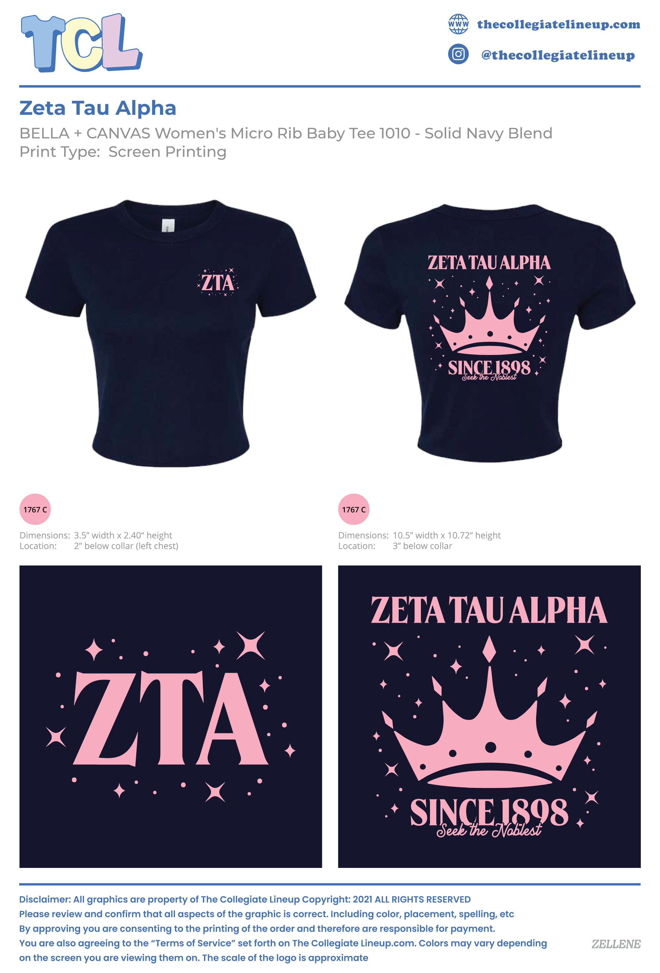 Zeta Glass Factory Crown Baby Tee – The Collegiate Lineup